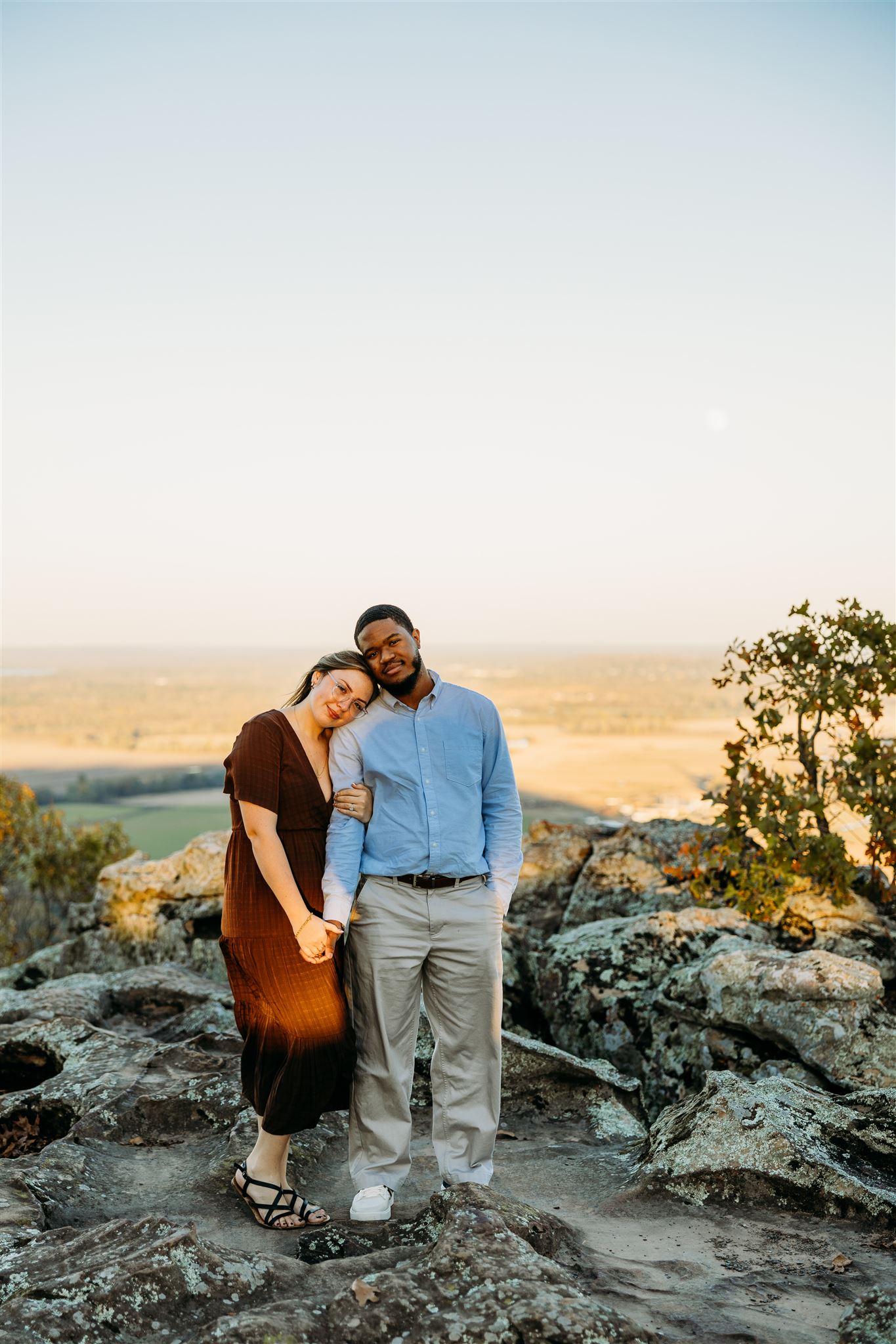 Kyleigh and Noah's Sunset Engagement Shoot at Petit Jean Park ...
